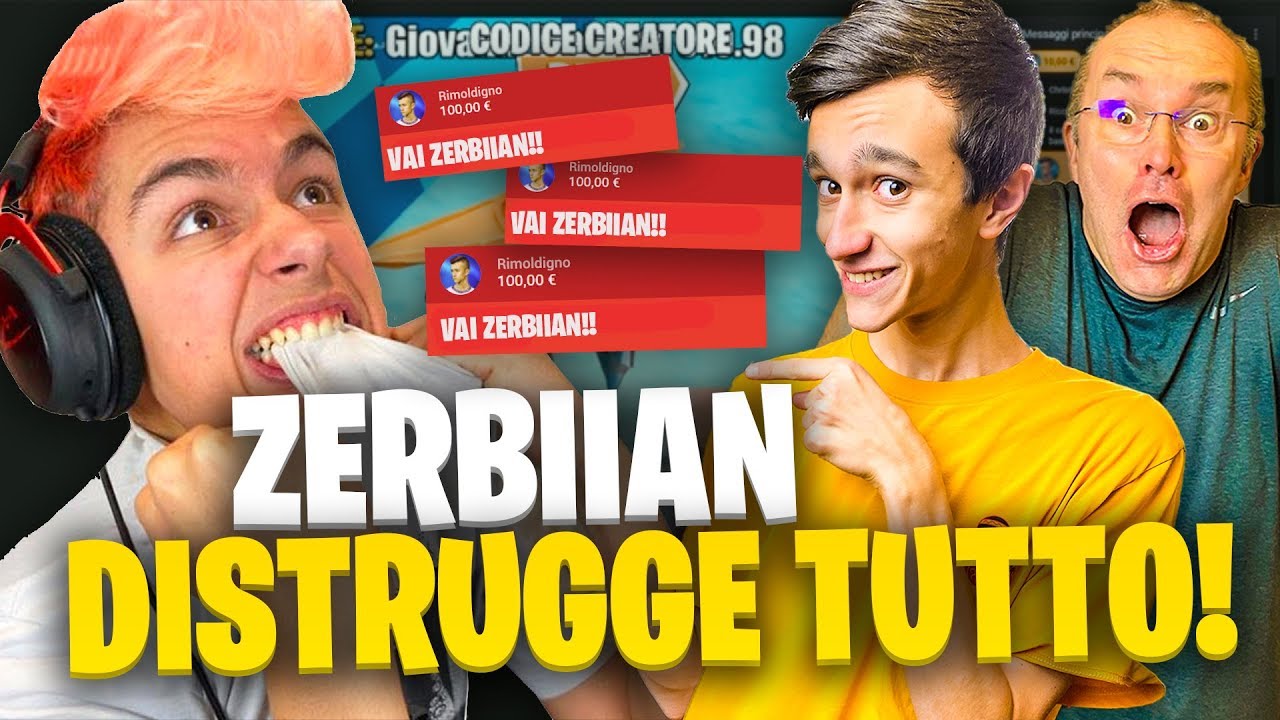 ZERBIIAN SCLERA alle DONAZIONI di MIO PAPÀ in LIVE! - YouTube