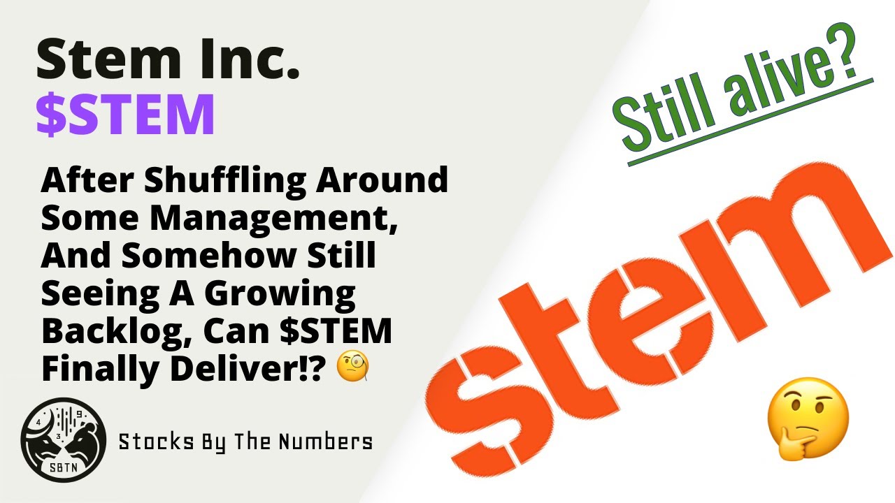 Quick Update On Stem Inc Stock ($STEM) And What I Feel We Need To See To Begin The U-Turn ...