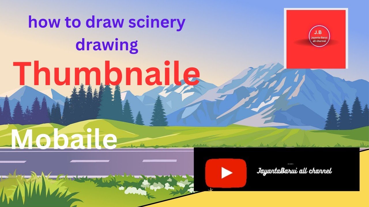 how to draw scinery art hub/ easy step by step drawing/ how to draw ...