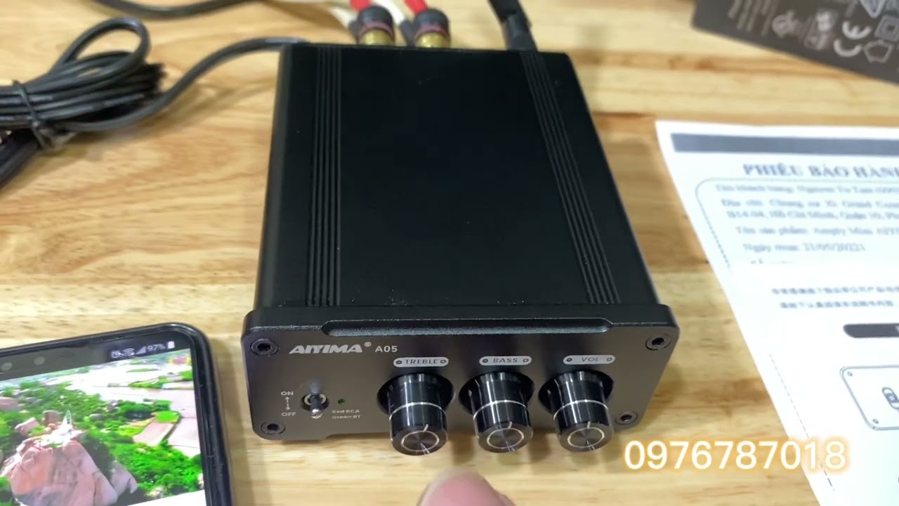 Amply mini AIYIMA A05 test đi SG - YouTube