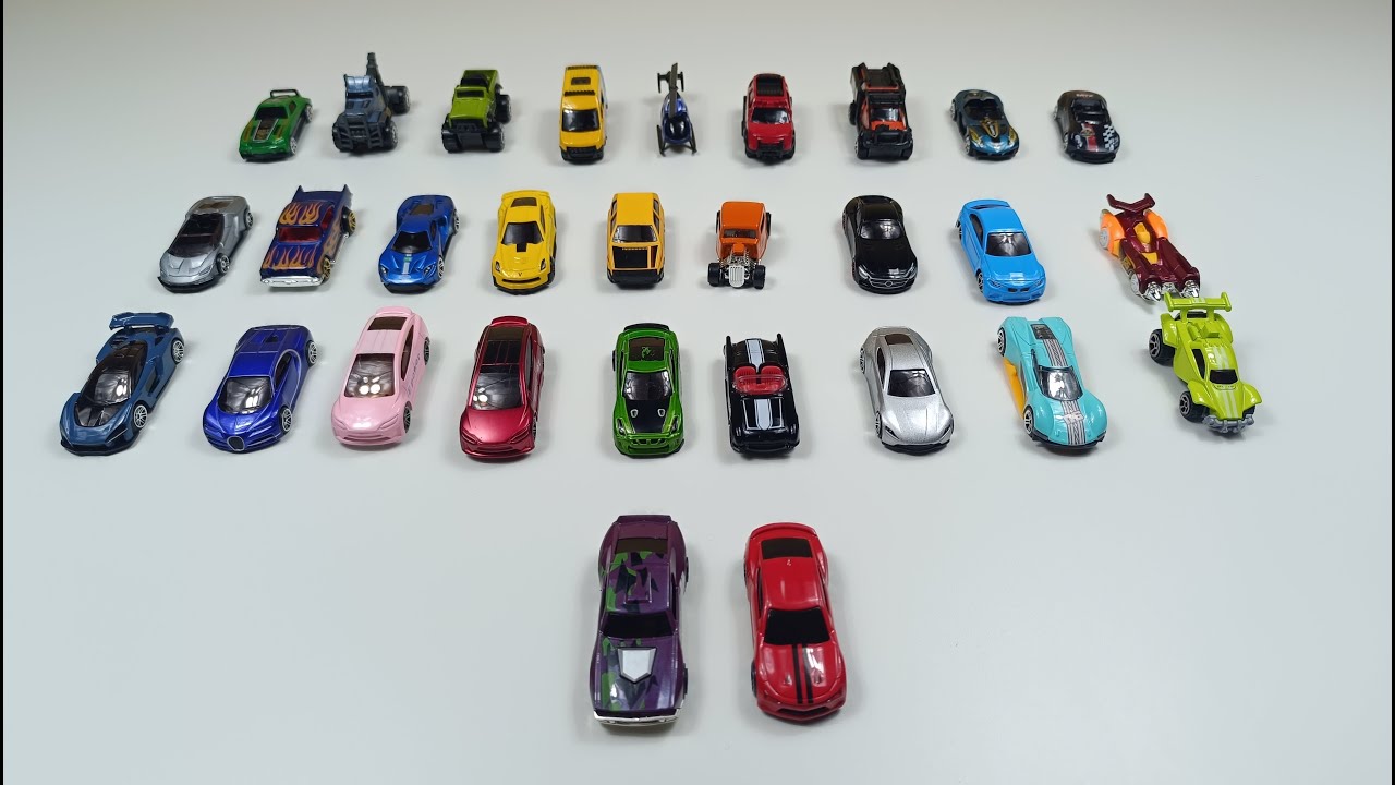 New 32 cars Unpacking children's cars - YouTube