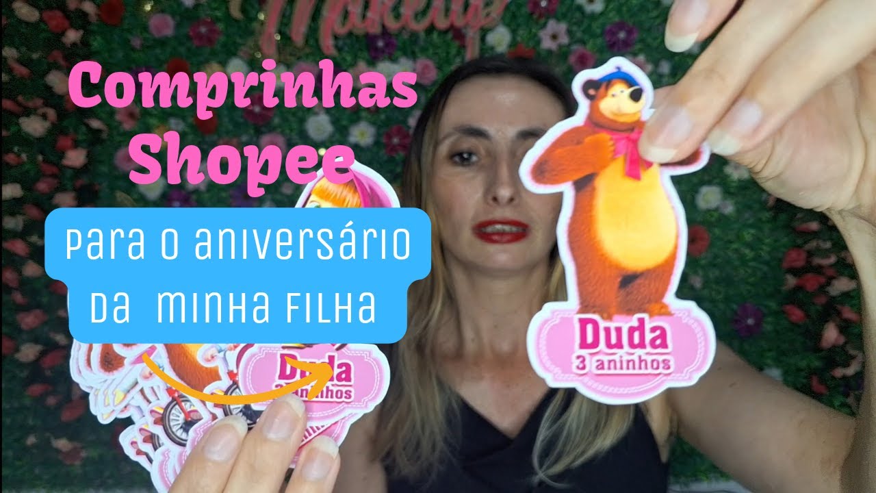 Comprinhas da Shopee | Aniversário tema MASHA e o URSO -por Pâmella ...
