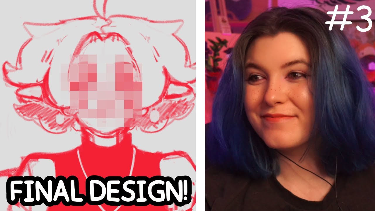 FINAL DESIGN FOR MY V-TUBER! | PART 3 - YouTube