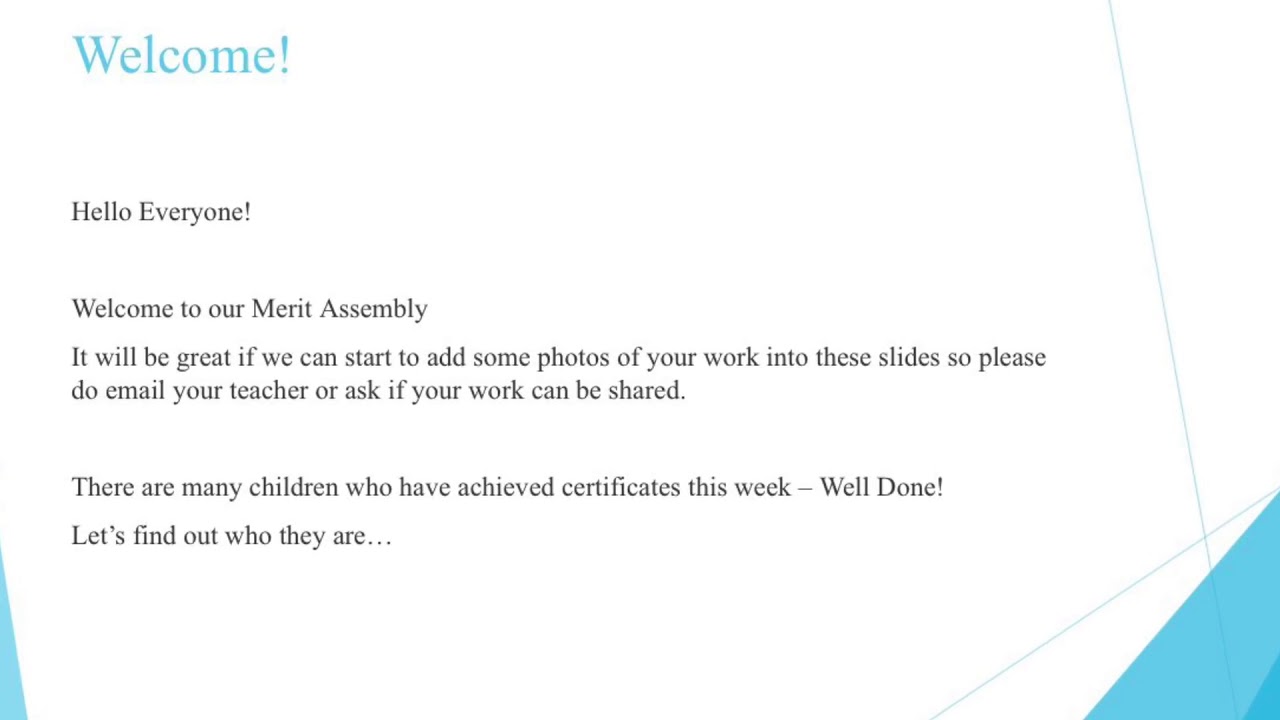 Merit Assembly 19th June 2020 - YouTube