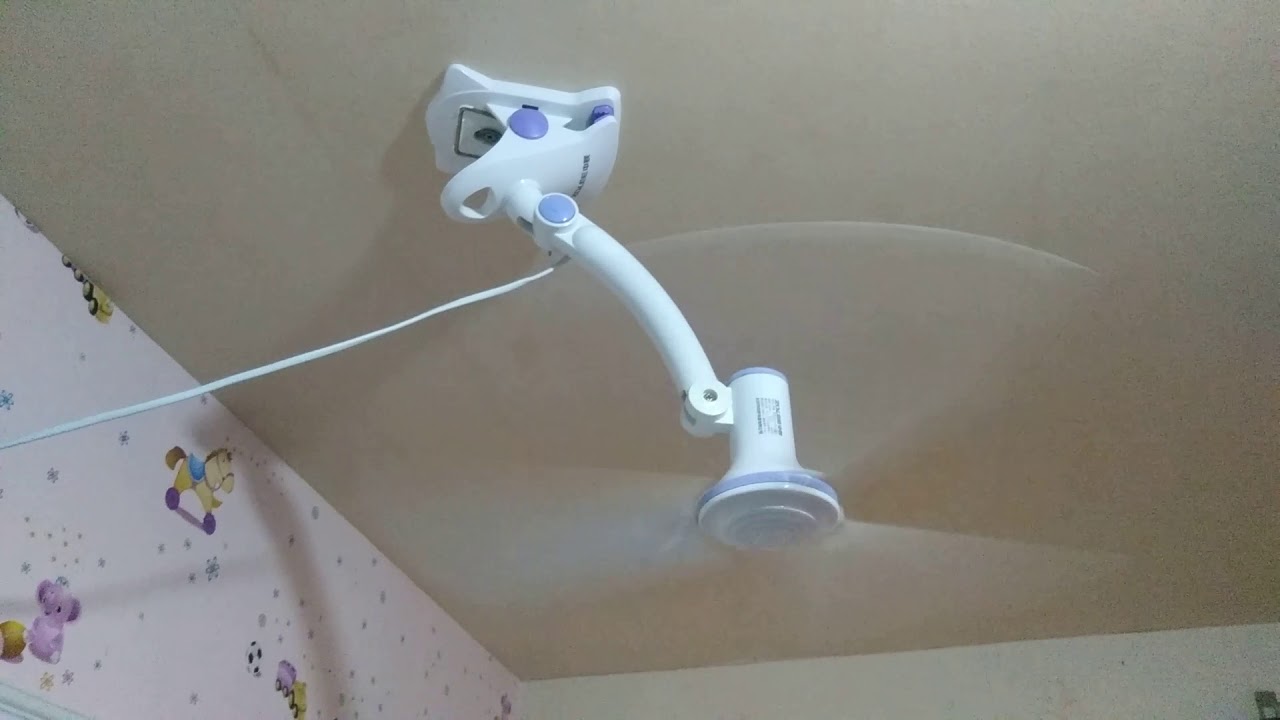 Zolee mini ceiling fan by bedroom - YouTube