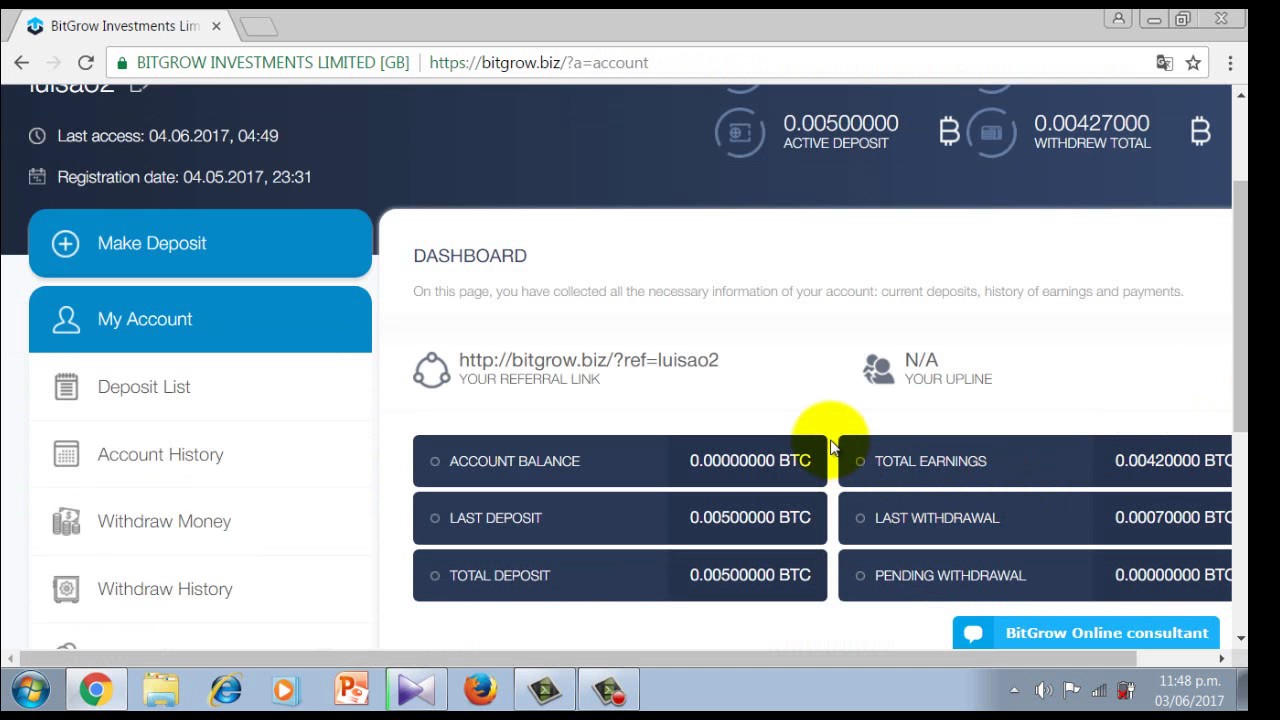 Y SIUEN LOS PAGOS Y MAS PAGOS DE BITGROW APROVECHEN - YouTube