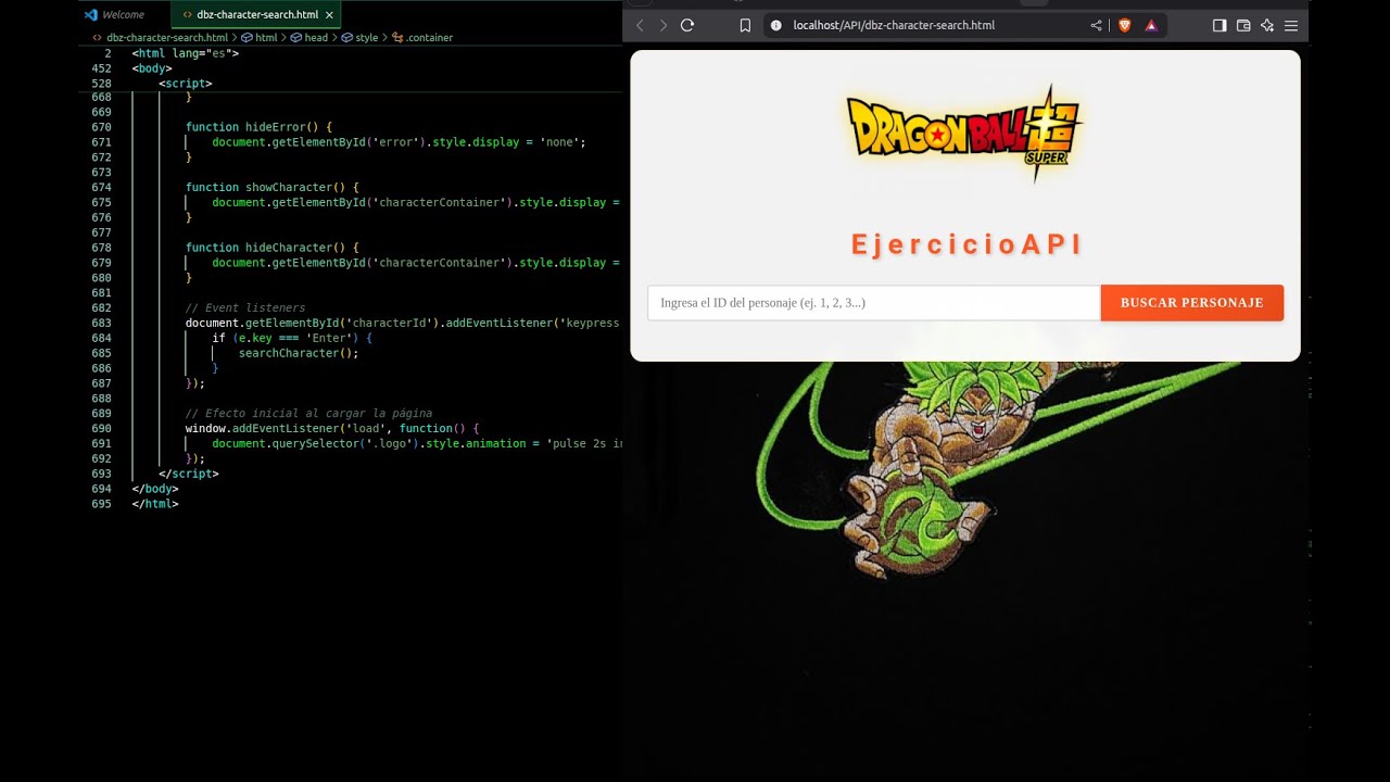 Ejercicio_API_DBZ_:) - YouTube