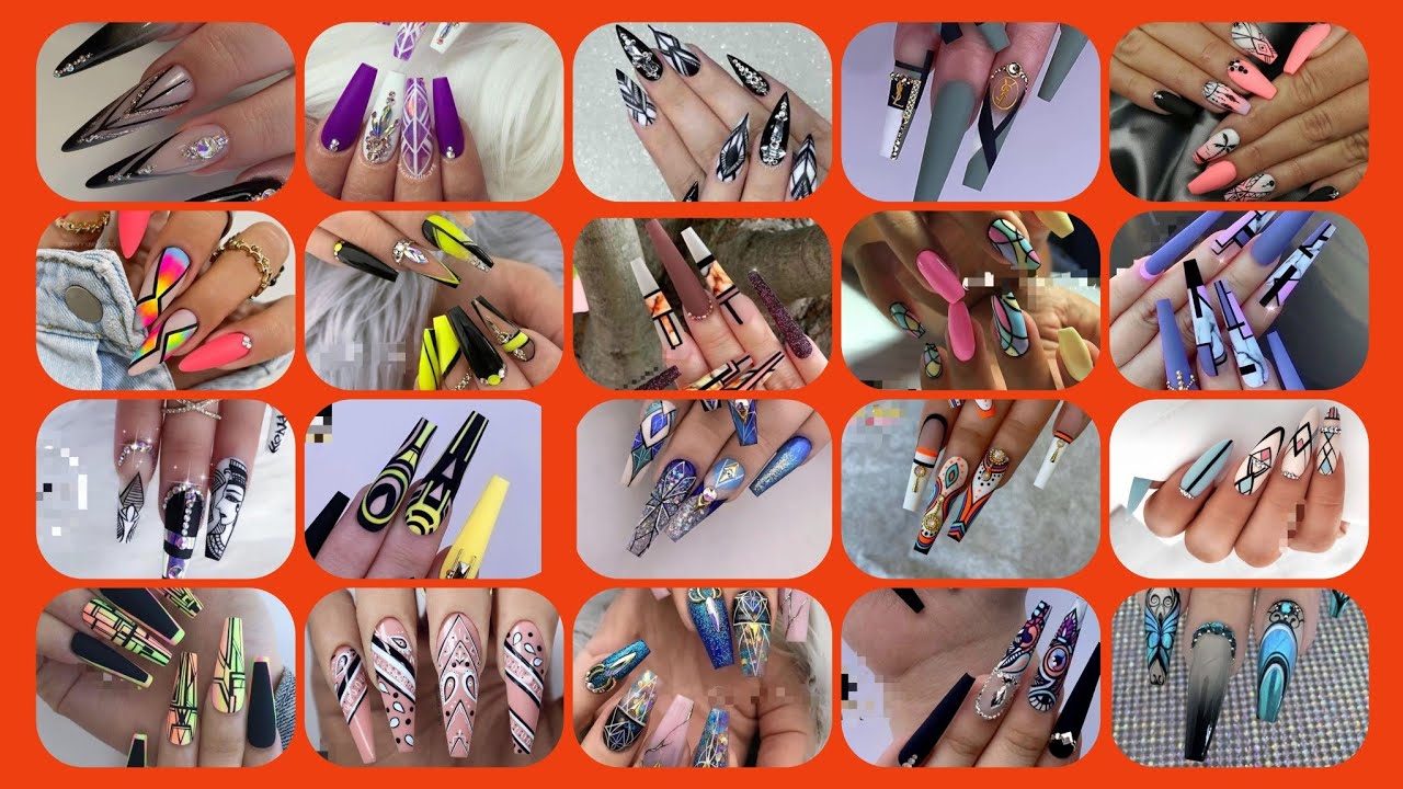 50 wonderful glam nail art ideas // glamorous look nail art design // # ...