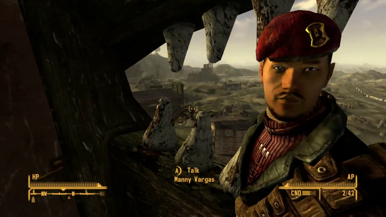 Fallout New Vegas: 017. Around Novac. Defending Brahmin. - YouTube