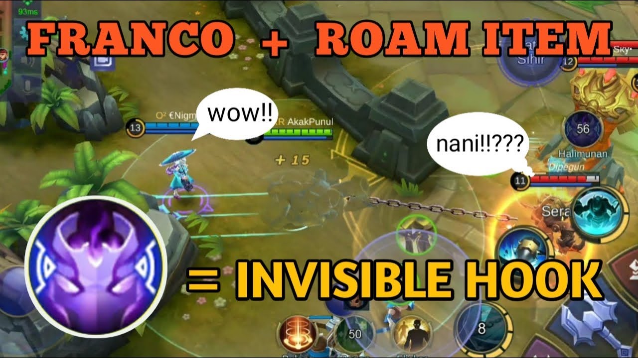 FRANCO + ROAM ITEM = INVISIBLE HOOK - YouTube