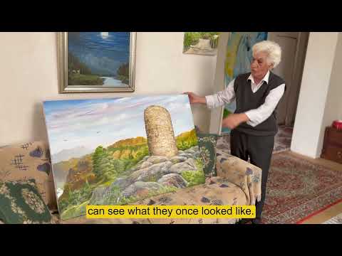 Nazim Huseynov. 70 year old painter. Final project Visual Communications.