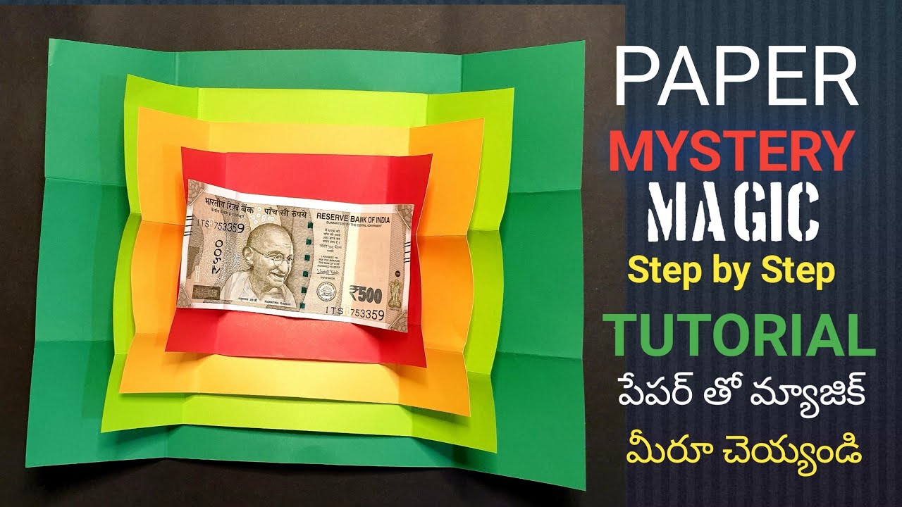 Paper Mystery Magic | Money Make Envelope | #MagicTricksRevealed | # ...