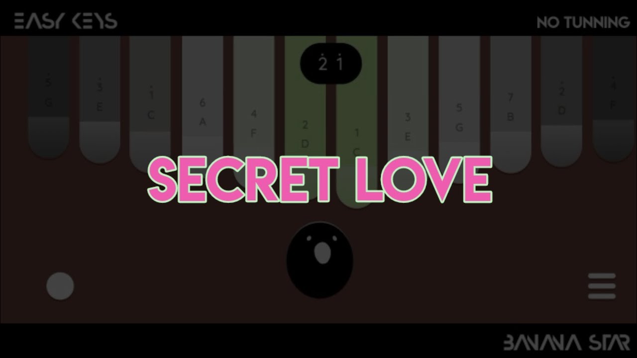 Secret Love - Little Mix ( kalimba cover) || Easy Tabs with keys ...