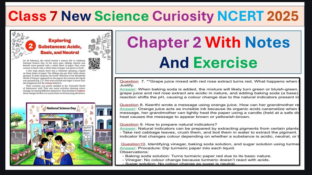 Class 7 curiosity chapter 2 (Exploring substances acidic, basic and ...