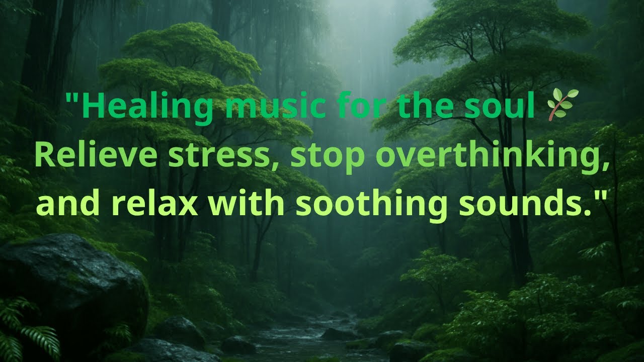 "Healing music for the soul" Relieve stress, stop overthinking, and ...