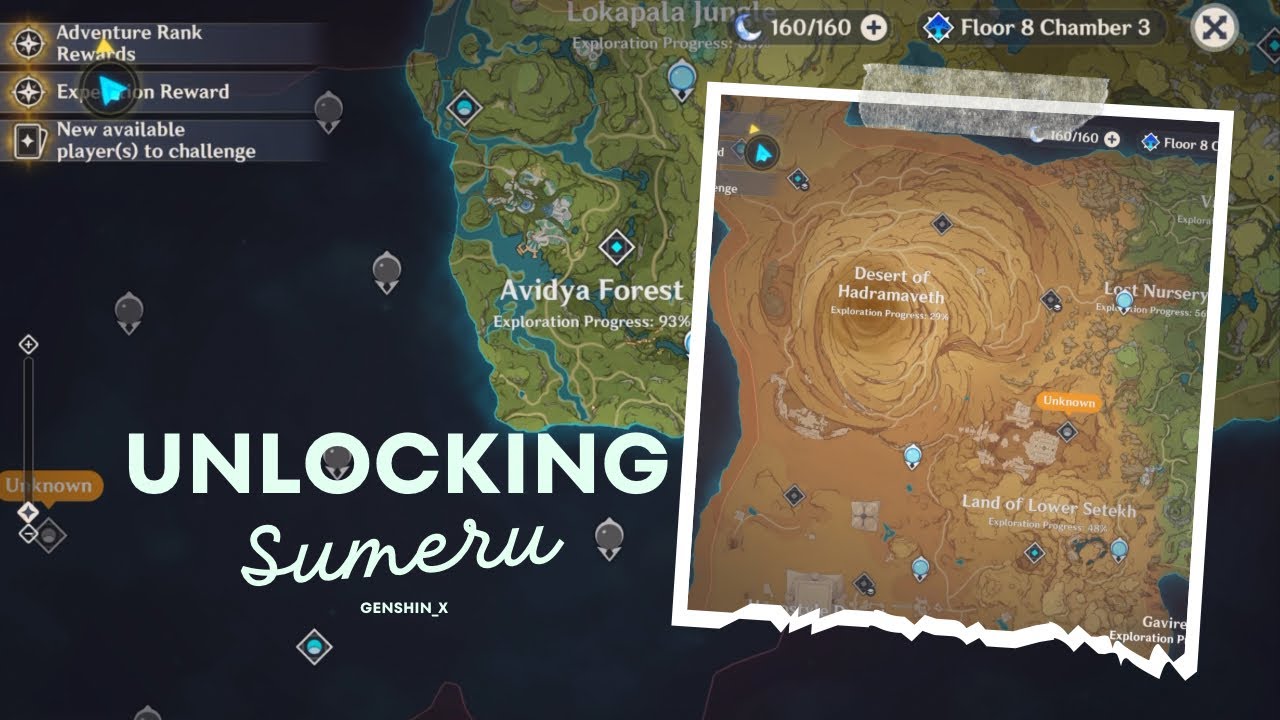 Genshin Impact | Sumeru exploration progress, why I kept my map locked ...