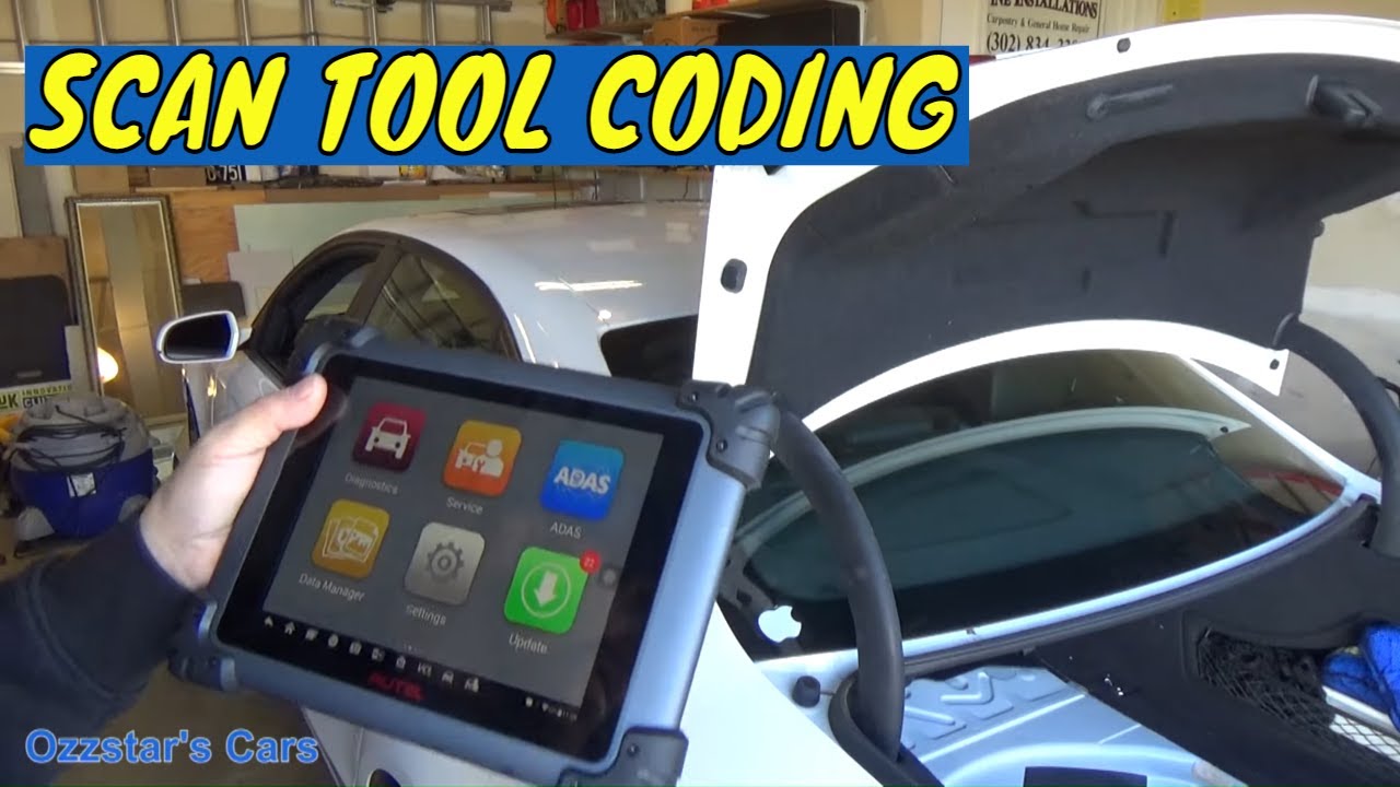Audi Volkswagen Battery Replacement with CODING Autel Scan Tool - YouTube