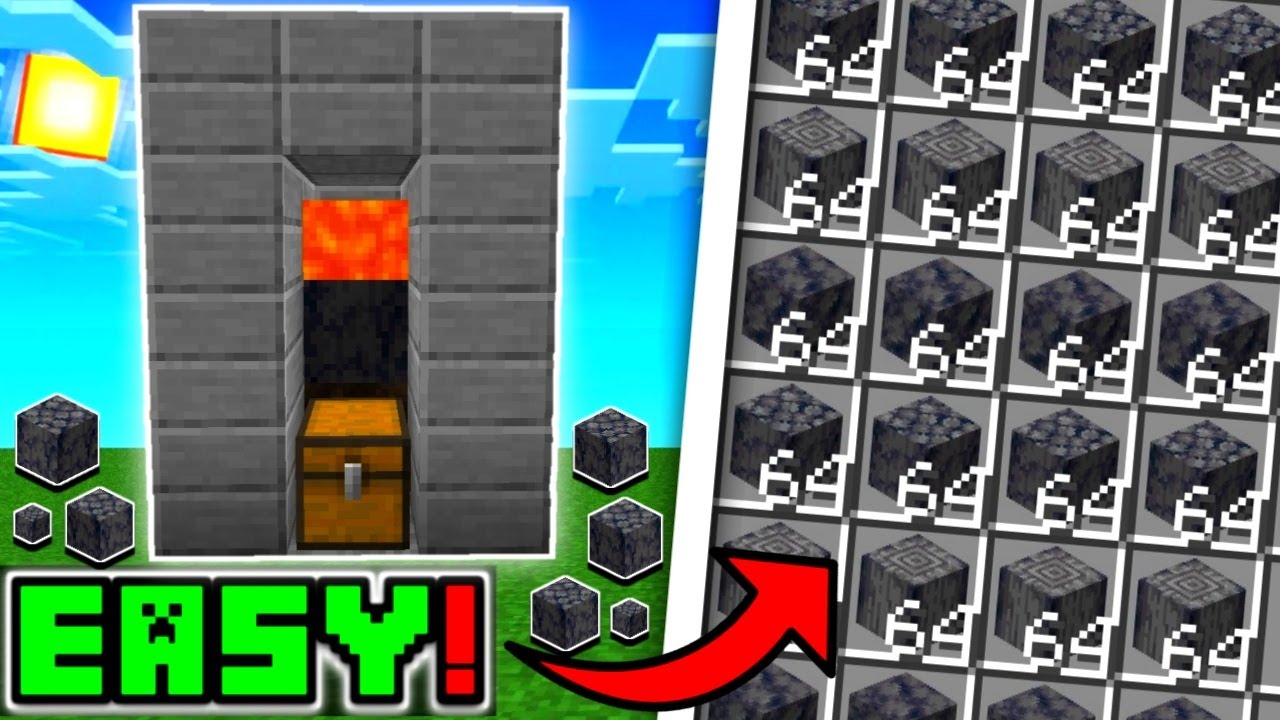 🦅 Minecraft Bedrock 1.19 | EASY AUTOMATIC BASALT FARM TUTORIAL! - YouTube