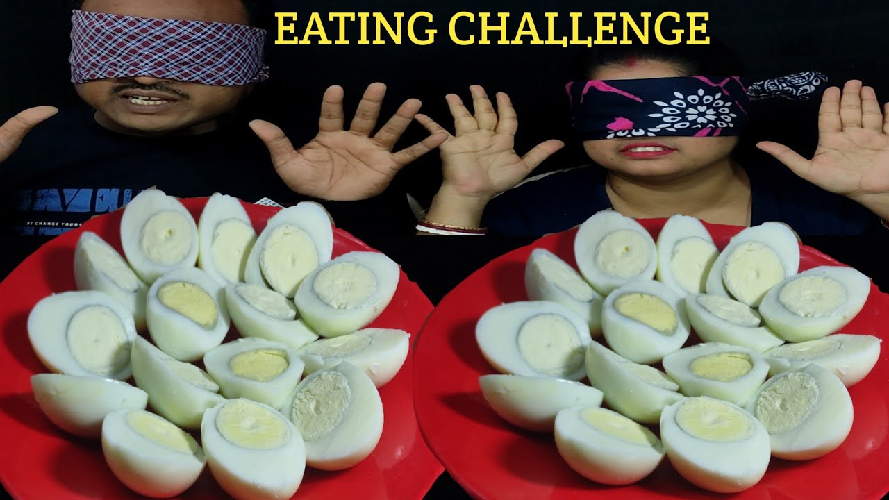 NO HAND BOIL EGG EATING CHALLENGE/ FOOD COMPETITION/INDIAN FOOD ...