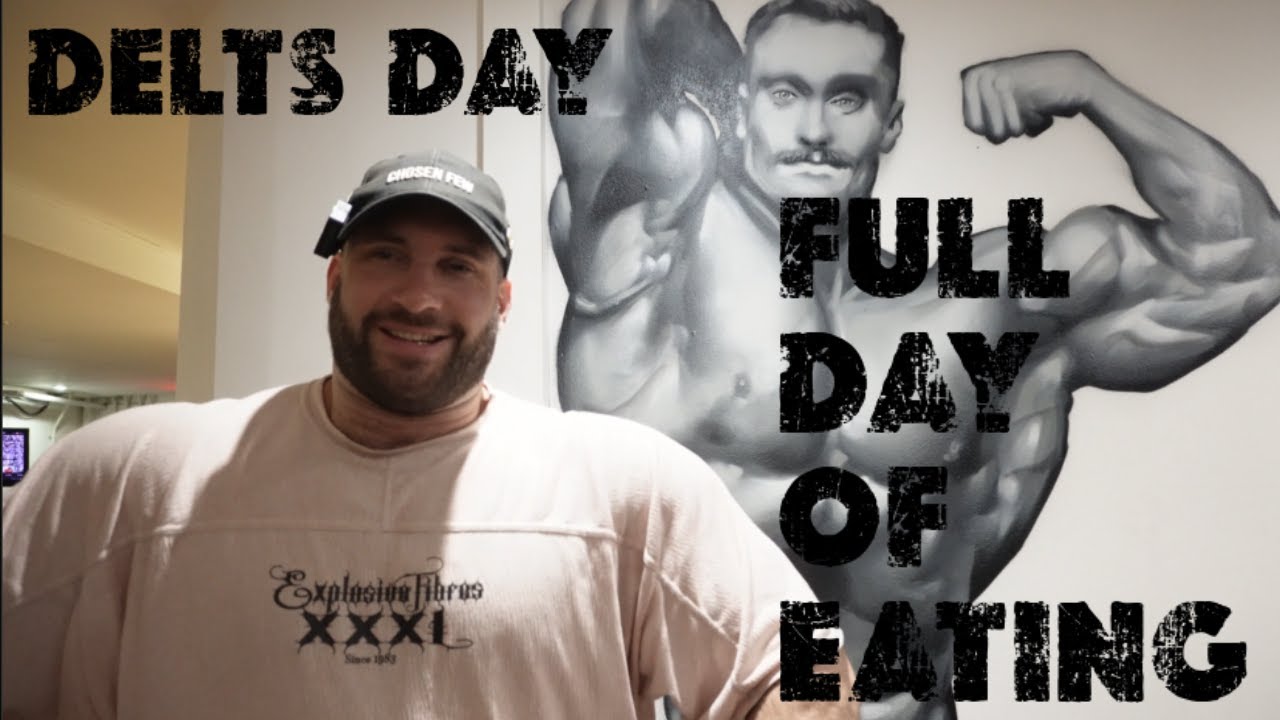 Road to 300lbs: Full Day of Eating and Shoulder Workout! - YouTube