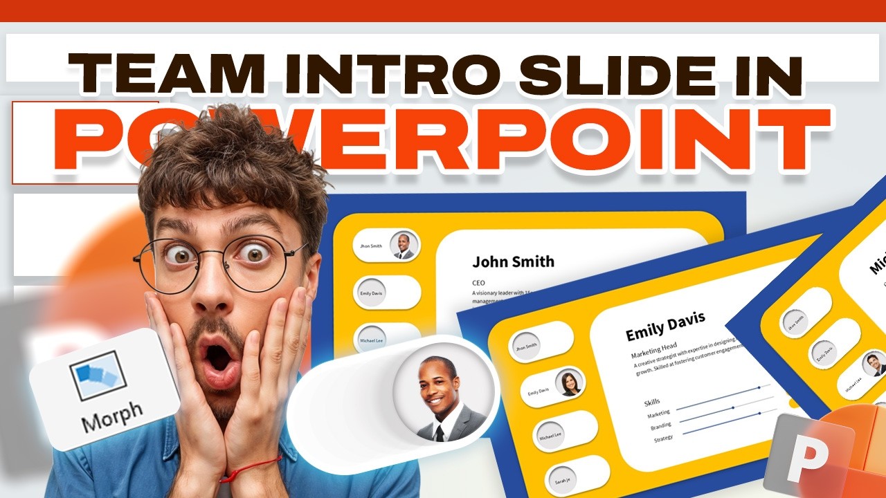 How to Create a Team Intro Slide in PowerPoint - YouTube