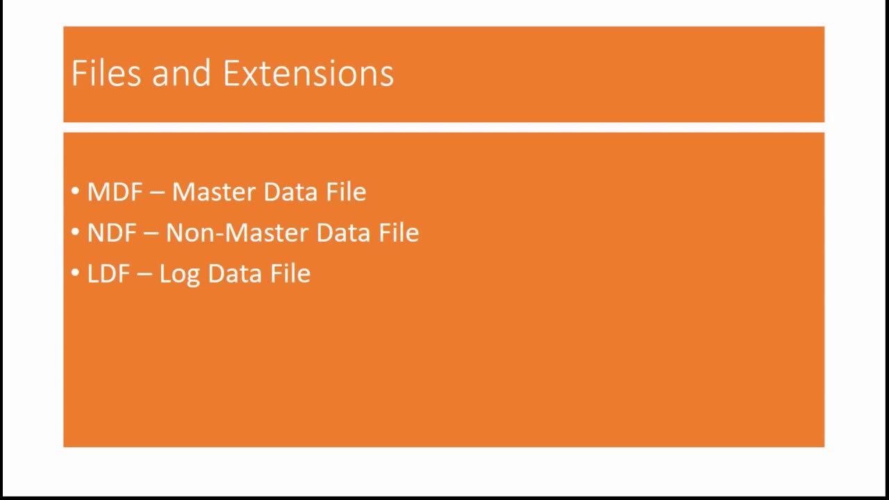 SQL Server - Database File Management - YouTube