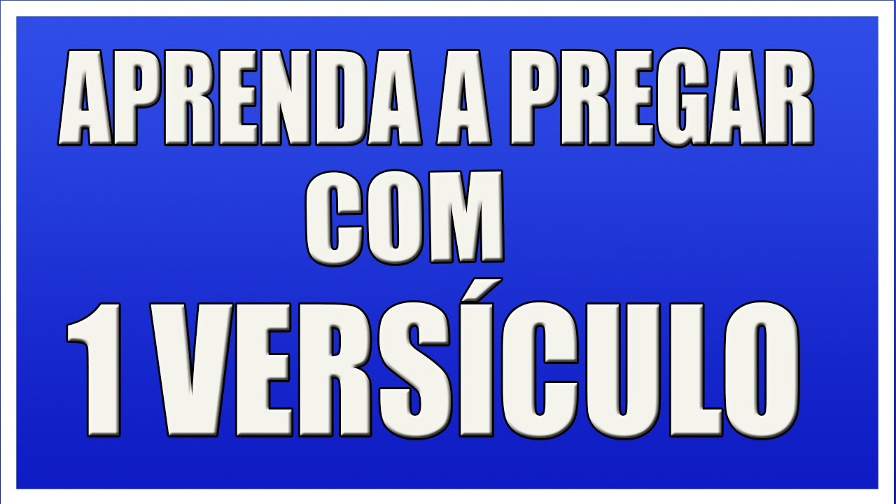APRENDA A PREGAR COM UM VERSÍCULO 📘🔴 - YouTube