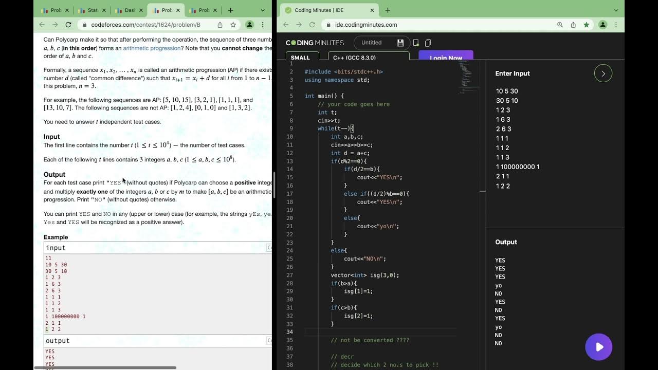Codeforces Round 764 Div 3 Screencast Youtube