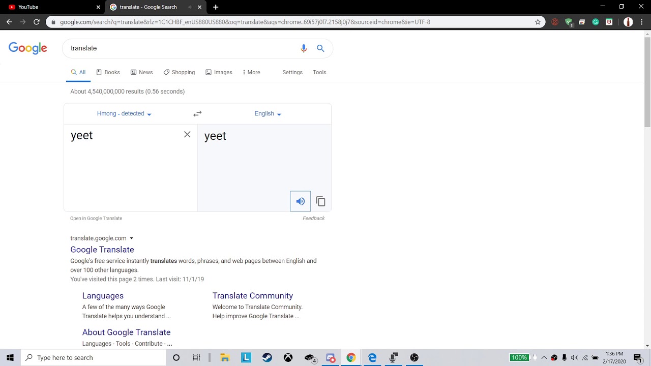 Yeet Google Translate With Download - YouTube