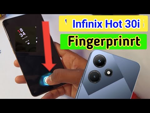 Infinix hot 30i display fingerprint setting/Infinix hot 30i fingerprint screen lock/fingerprint