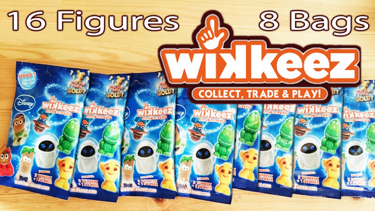8 DISNEY WIKKEEZ Series 2 blind bags surprise Anna Elsa Eve Jasmine Toy ...