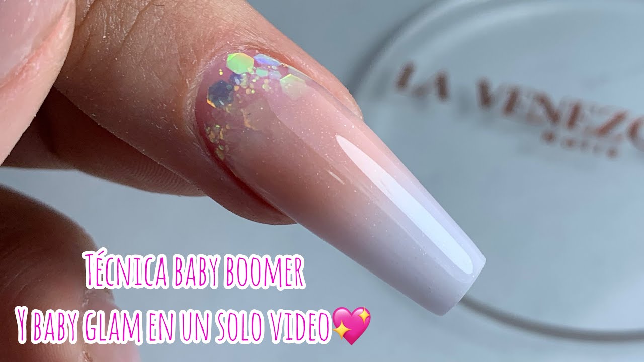 Tutorial uñas baby boomer y baby glam en un solo video💗 - YouTube