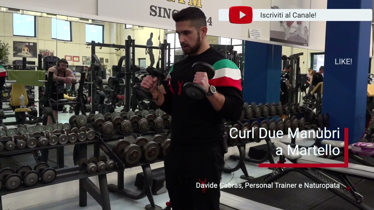 Curl Due Manubri a Martello - YouTube