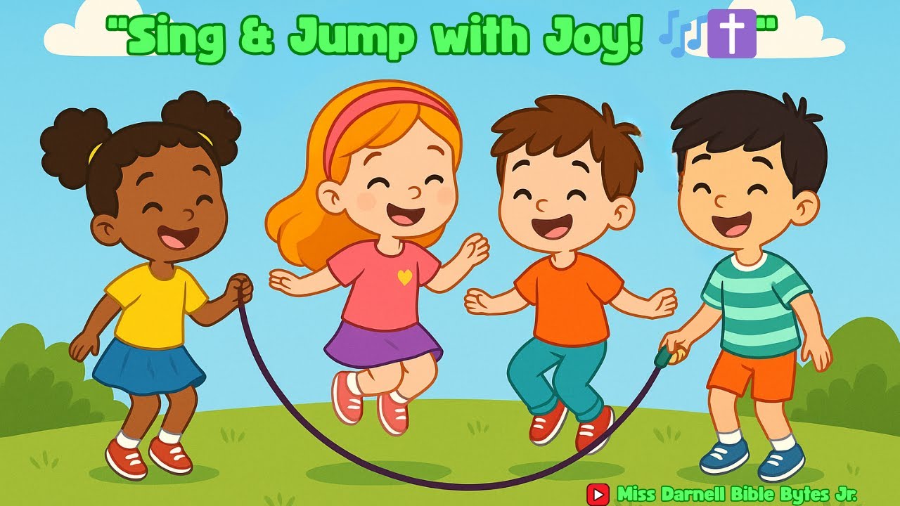 Jumpin’ for Jesus! 💖 A Joyful Song with Jump Rope Fun 🔶 Kids song ...