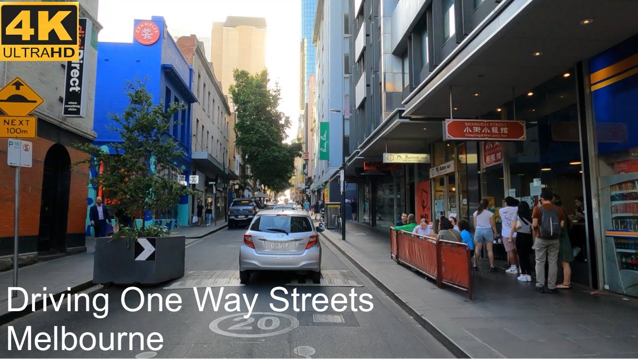 Driving Little One Way Streets | Melbourne Australia | 4K UHD - YouTube