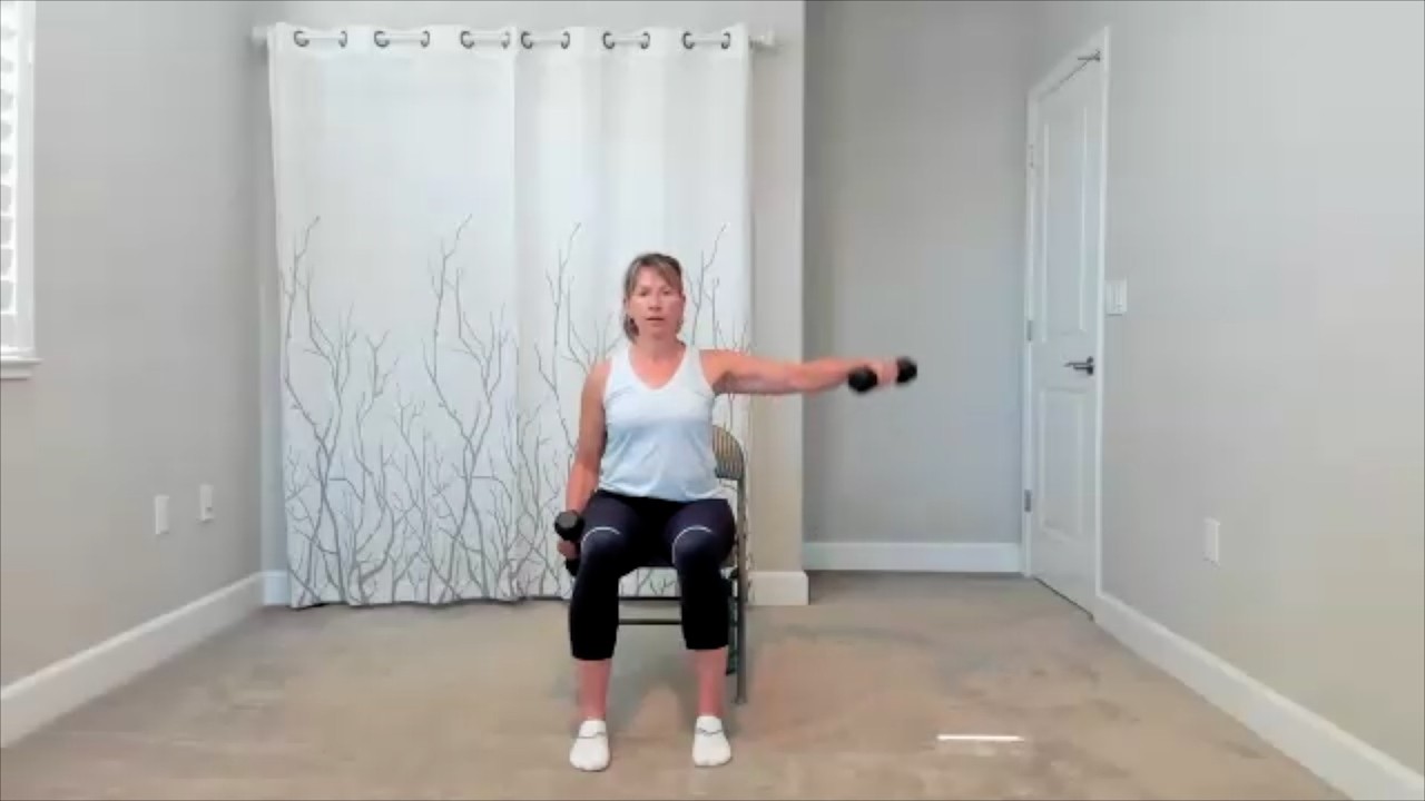 45-Minute Chair Workout: Mobility Warm-Up, Shoulder Strength, Balance ...