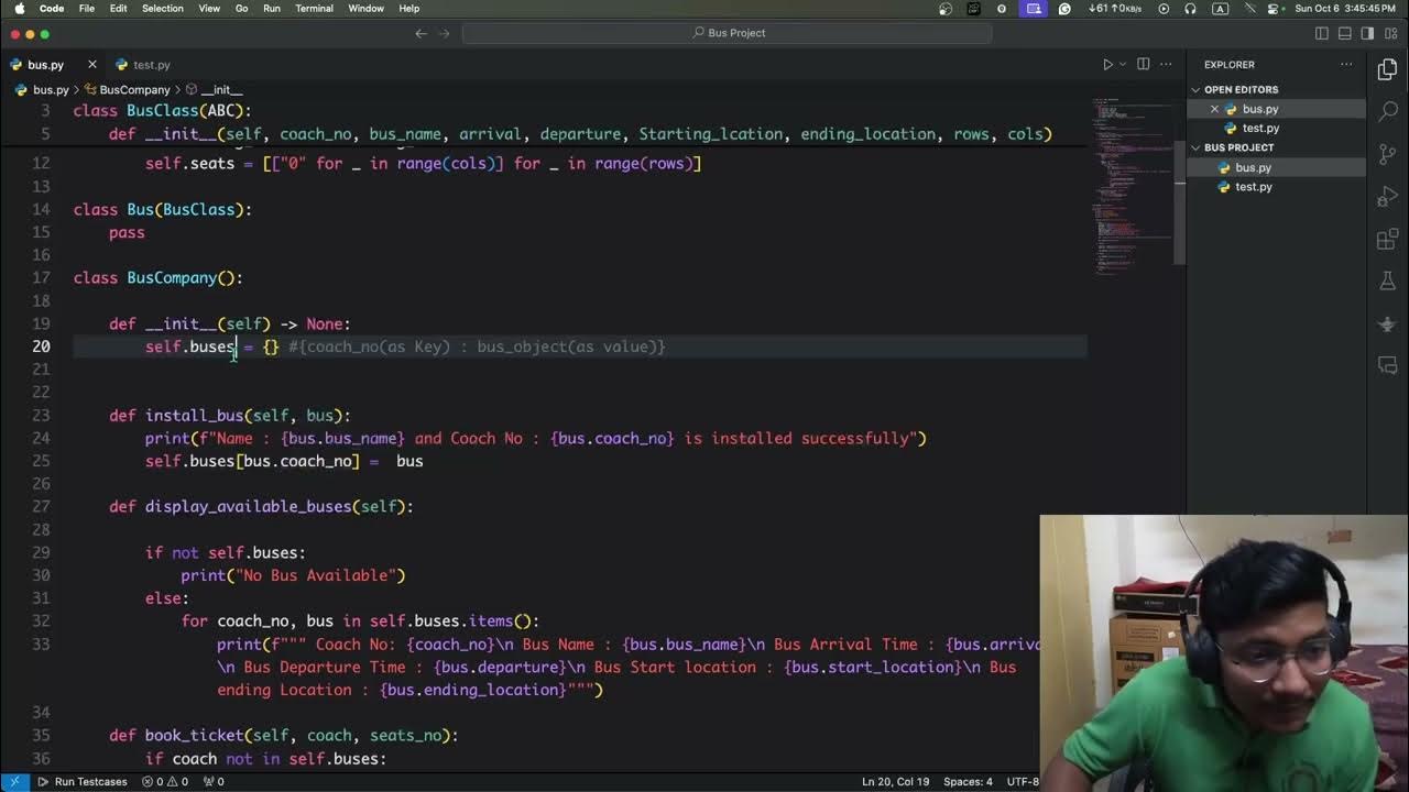 Python OOP Ticket Booking System | Object-Oriented Programming Project - YouTube