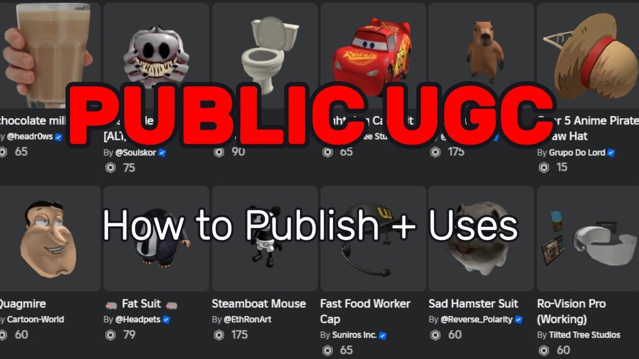 Roblox Public UGC - Everything You Need To Know - YouTube