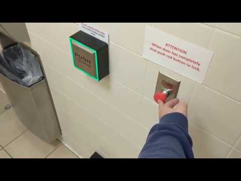 Bathroom tour: Awesome high tech bathroom in Kaiser hospital with Kohler Toilet