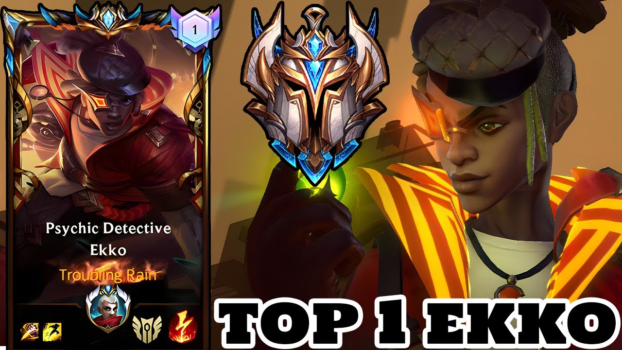 Wild Rift Ekko - Top 1 Ekko Psychic Detective Skin Gameplay Rank ...