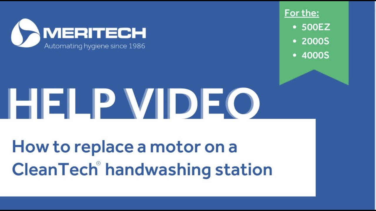 How to Replace the Motor on a CleanTech® Handwashing Station - YouTube