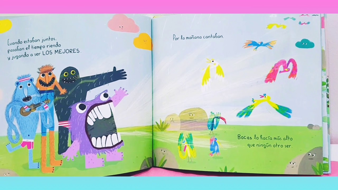 Monstruo Azul cuento infantil contado a 2 voces cuenta sueña - YouTube