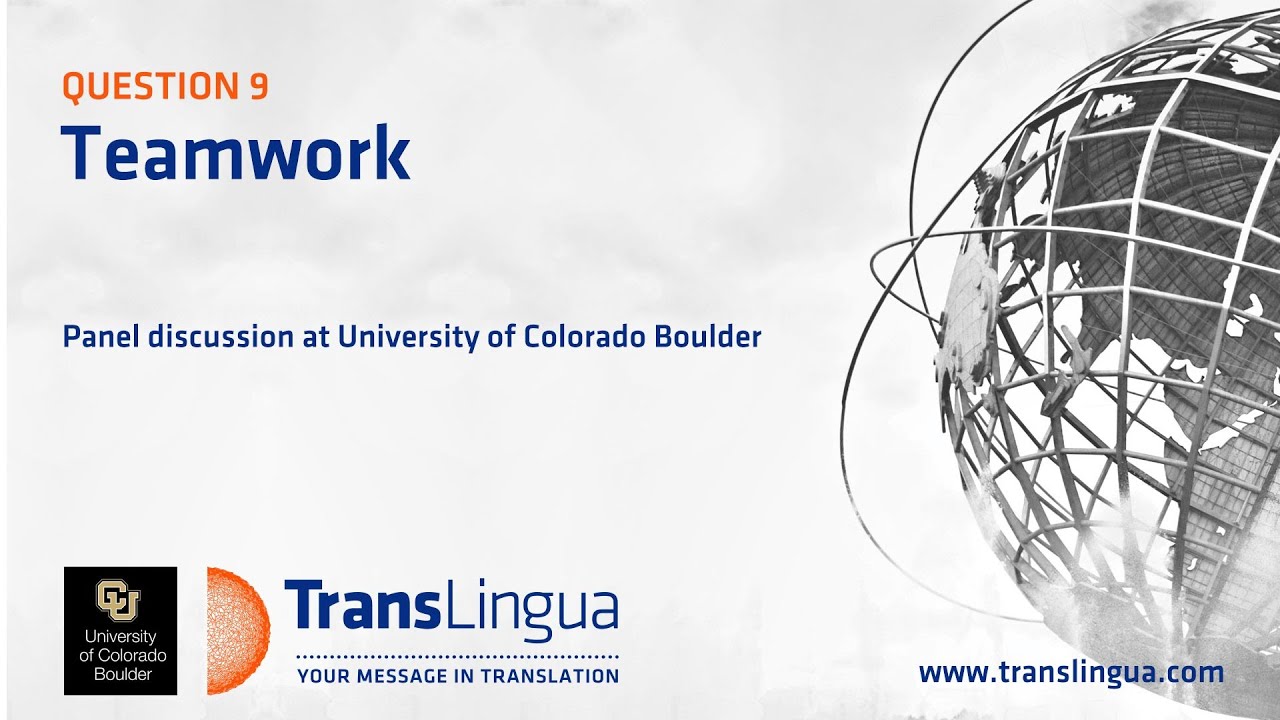 Q9 Teamwork and Translation - YouTube
