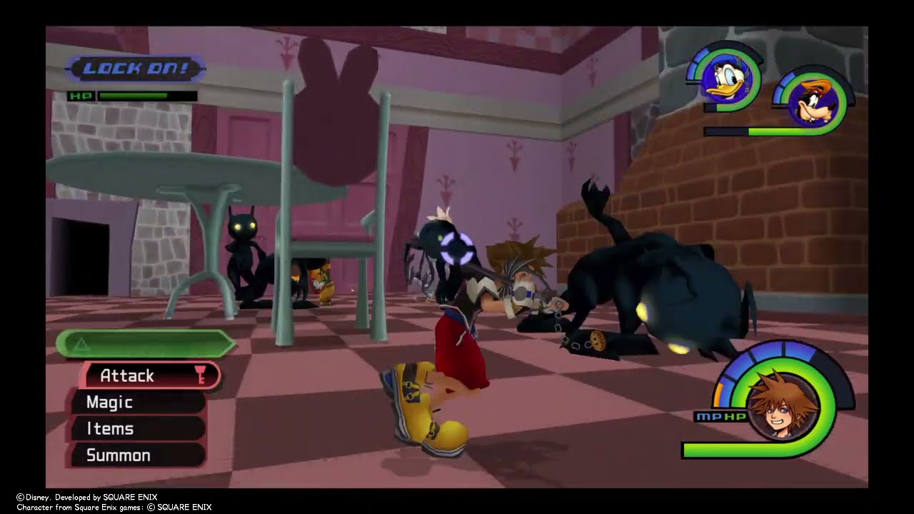 KH 1.5 Final Mix - Wonderland - Miniboss: 'Gigas Shadows' - YouTube