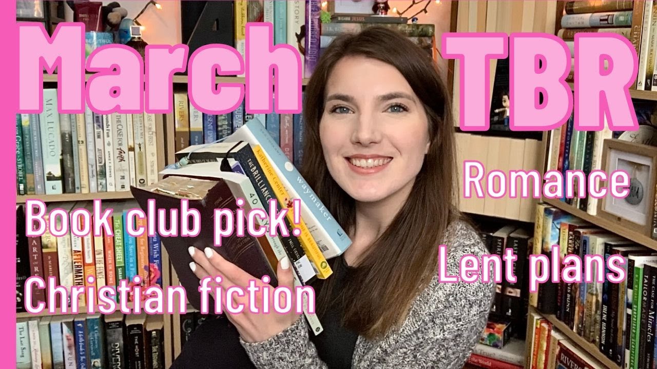 MARCH TBR🌷Christian Book Club, Reading Challenge, Lent, Pile of ...