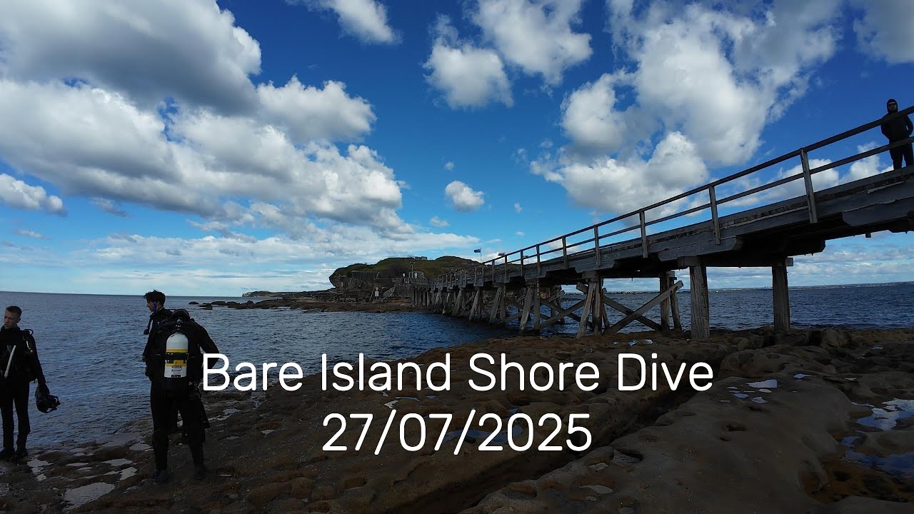 Bare Island Shore Dive Sydney July 2025 - YouTube