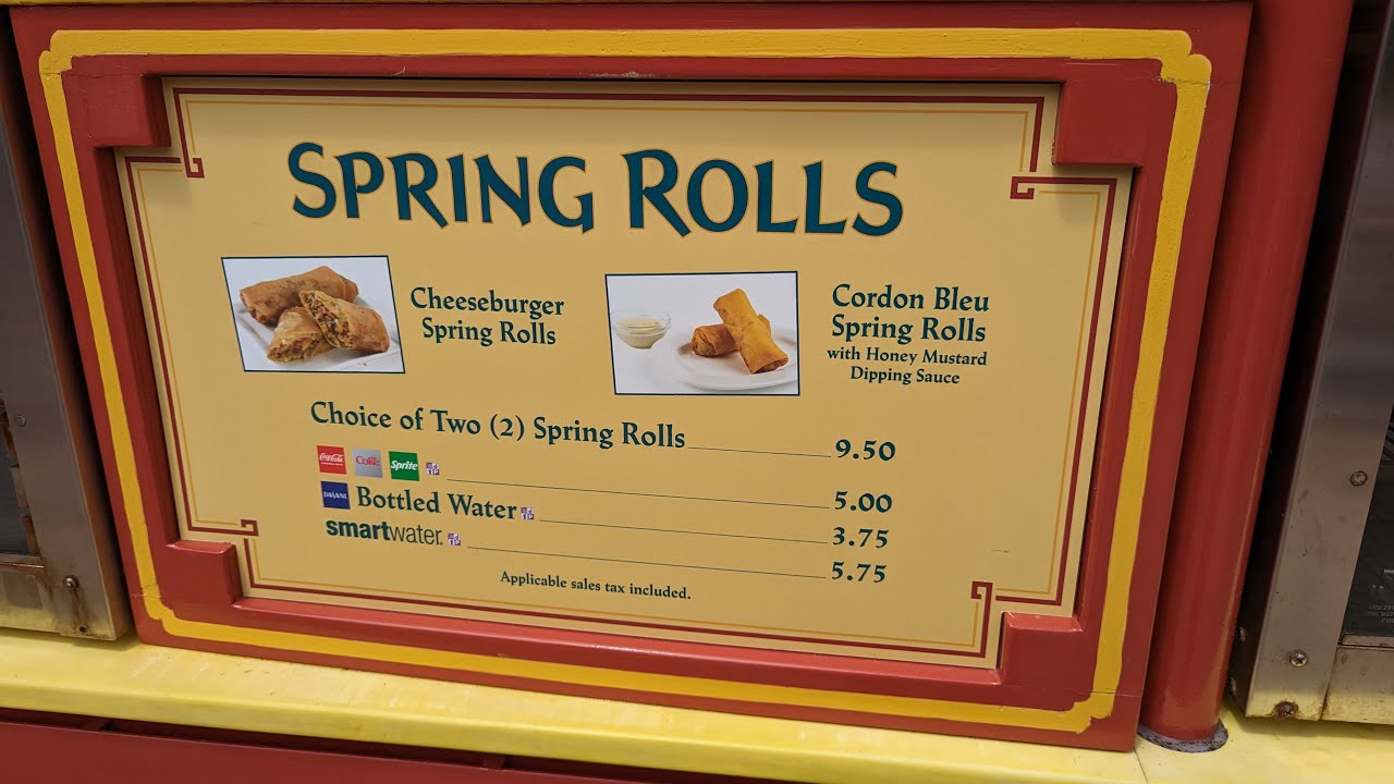 Magic Kingdom Spring Roll Cart Walt Disney World 2023 4k - YouTube