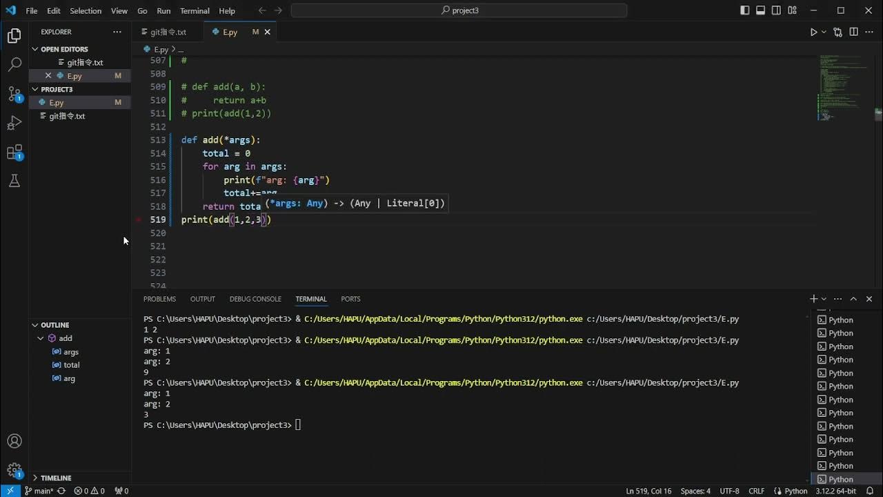 [python]Args and Kwargs in Python|#python #coding #learning - YouTube