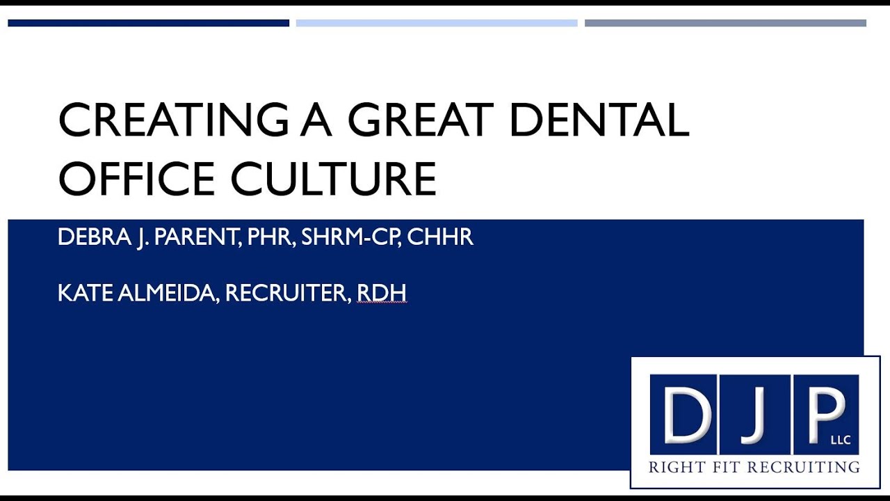 Debra Parent of DJP Right Fit Recruiting presents Creating a Great ...