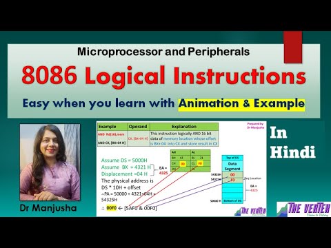 logical instructions of 8086 microprocessor | AND OR NOT NOR XOR instructions - YouTube
